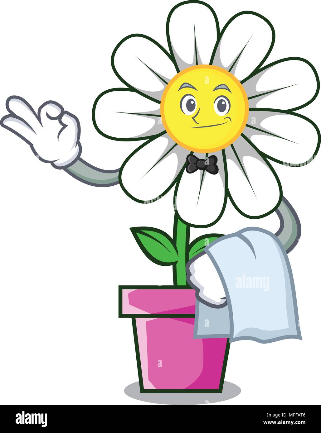 Cartoon pretty waitress hi-res stock photography and images - Alamy