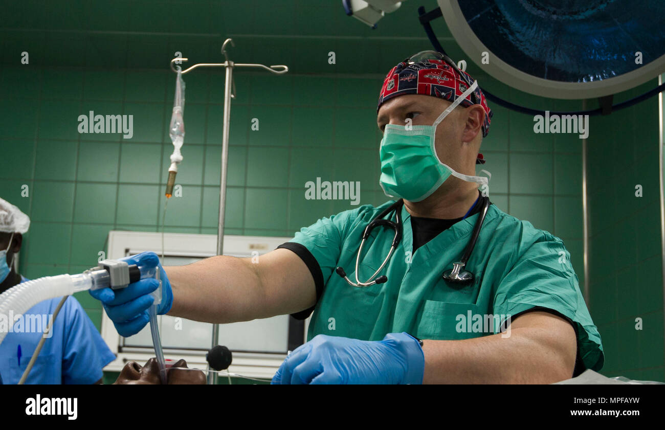 U.S. Army Maj. Keith Lathrop, a nurse anesthetist, assigned to Brooke ...