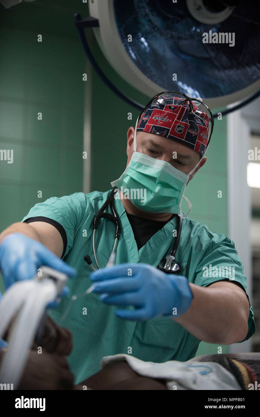 U.S. Army Maj. Keith Lathrop, a nurse anesthetist, assigned to Brooke ...