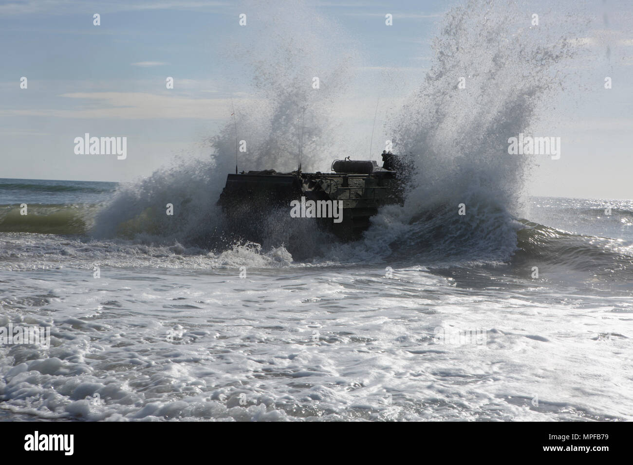 U.S. Marines with 2nd Platoon, Alpha Company, 2nd Assault Amphibian ...