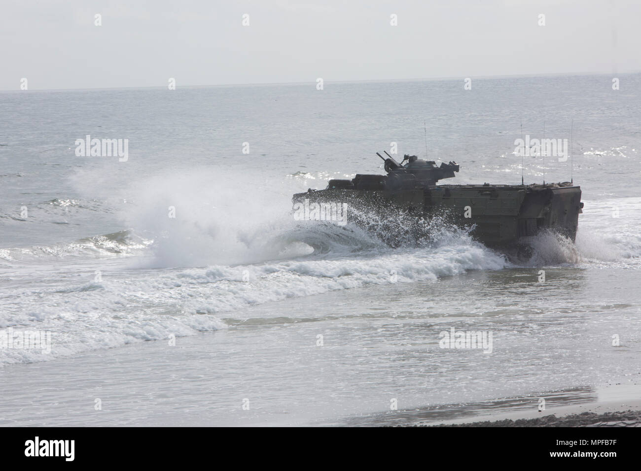 U.S. Marines with 2nd Platoon, Alpha Company, 2nd Assault Amphibian ...