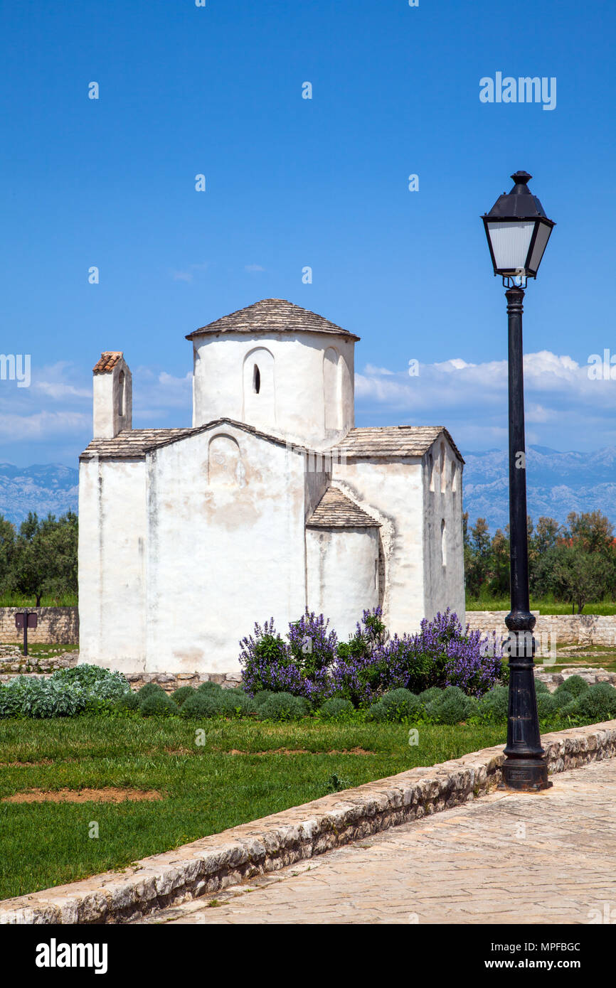 The Church of the Holy Cross at the Croatian resort of Nin near Zadar ...