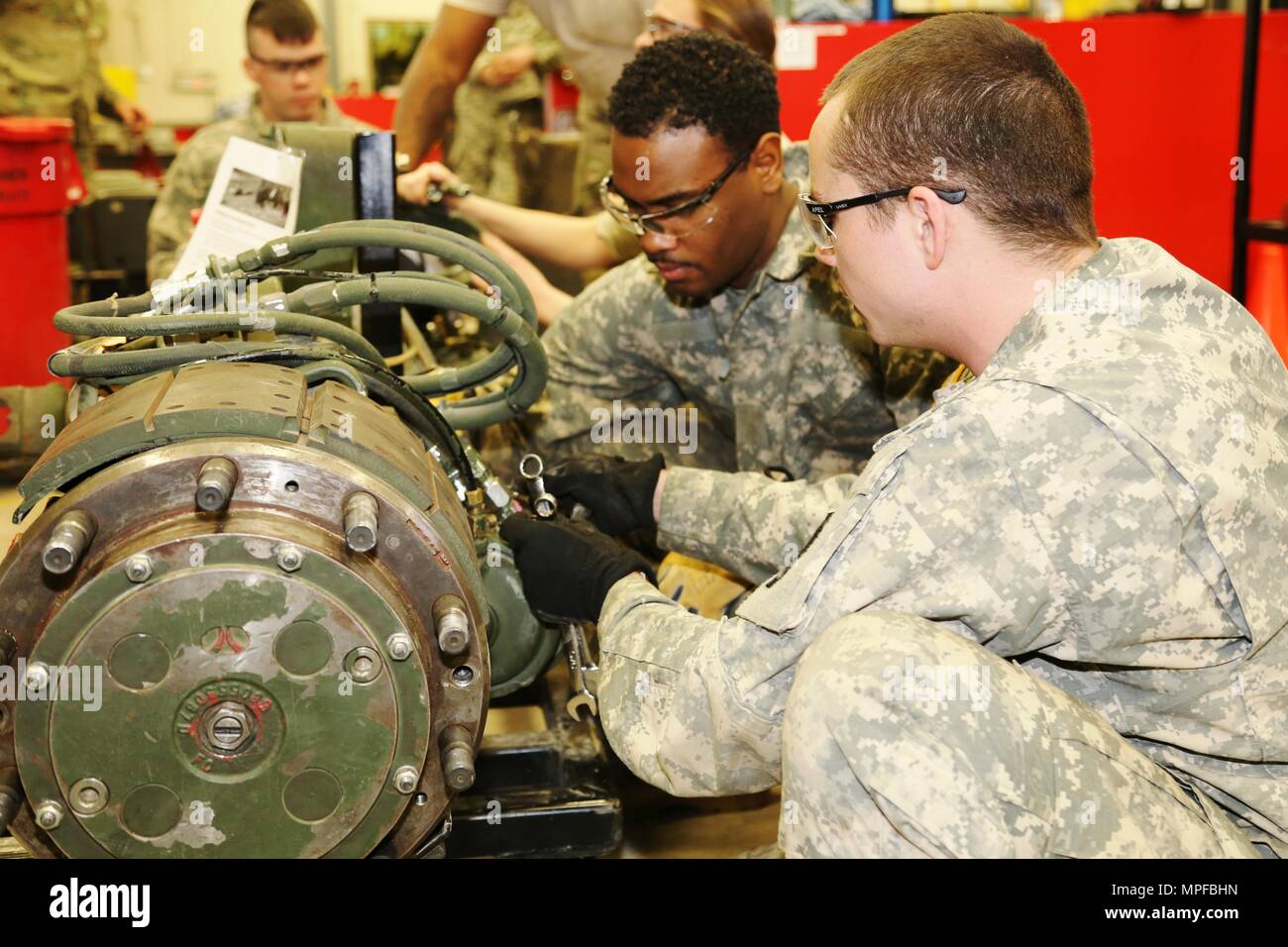 Spc. Christopher Norwood with the 275th Quartermaster Company at Fort ...