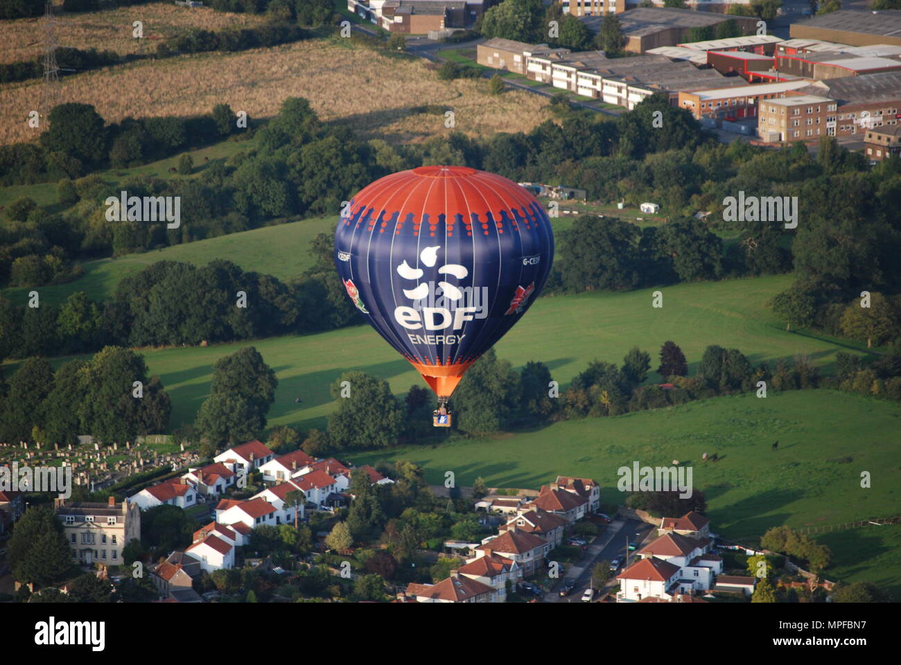 EDF Hot Air Balloon Stock Photo - Alamy