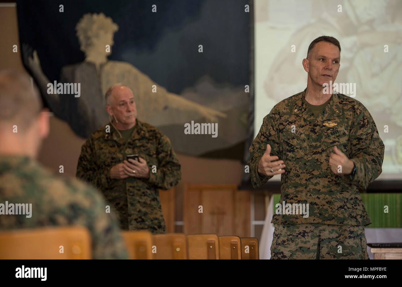U.S. Navy Cmdr. Jeff Saville, Deputy Base Chaplain, Marine Corps ...