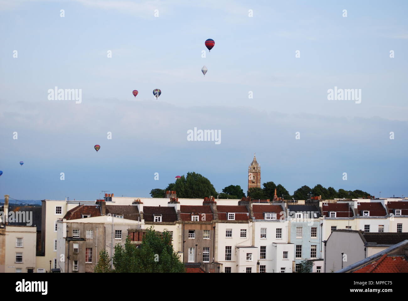 Hot Air Balloon In Sky Over Bristol Stock Photo - Alamy