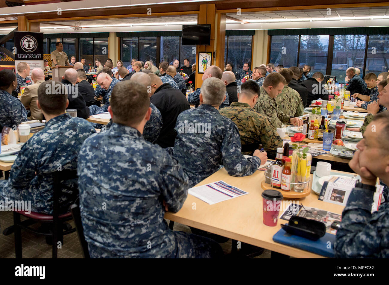 170223-N-ZP059-027 SILVERDALE Wash., (Feb. 23, 2017) – Rear Adm. Gary ...