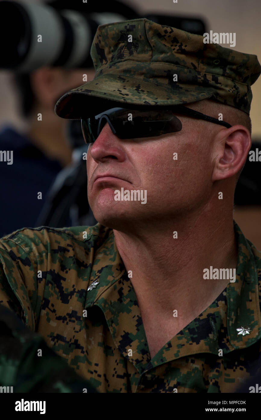 U.S. Marine Corps Lt. Col. Michael E. Ogden, battalion commander 2nd ...