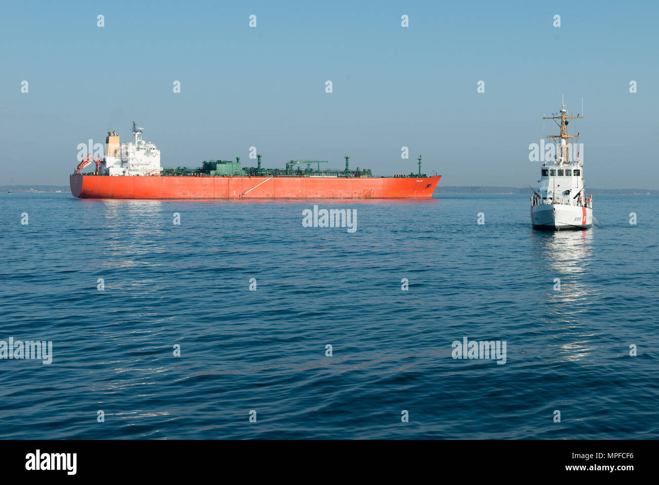 Coast Guard Cutter Amberjack, an 87-foot Coastal Patrol Boat, escorts ...