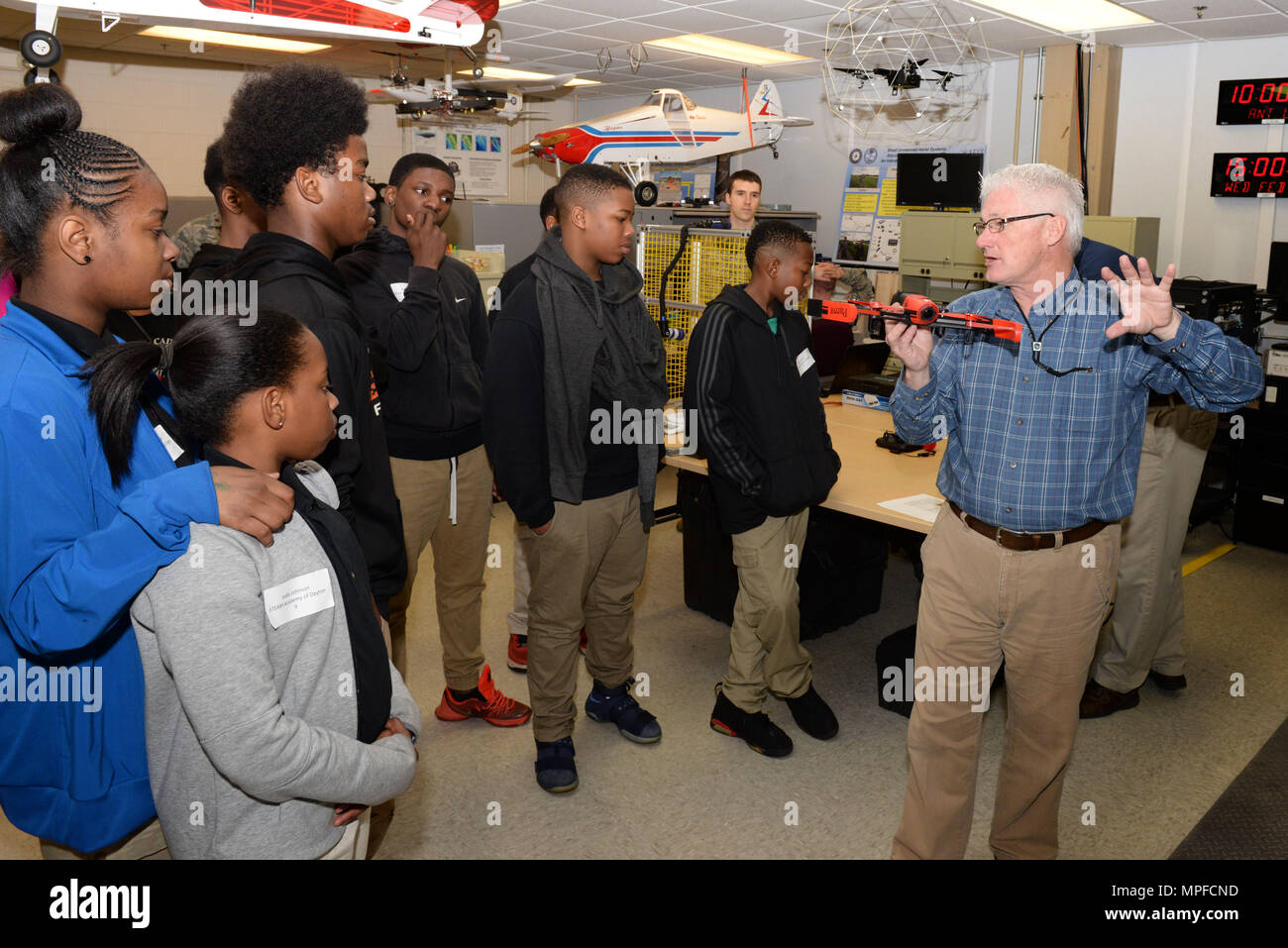 Rick Patton, Air Force Institute of Technology staff engineer shows ...
