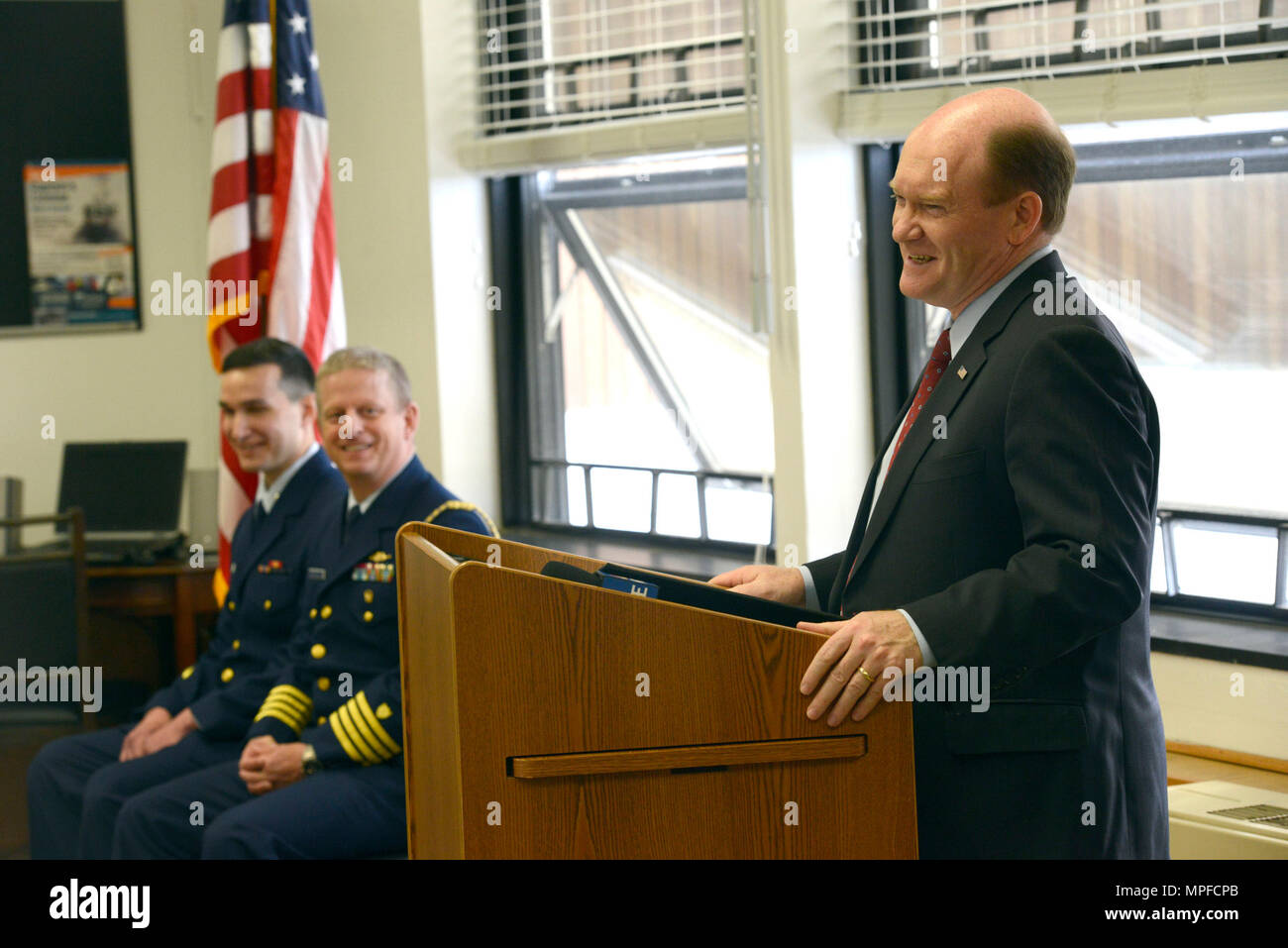 Senator Chris Coons discusses the actions that lead to Petty Officer ...