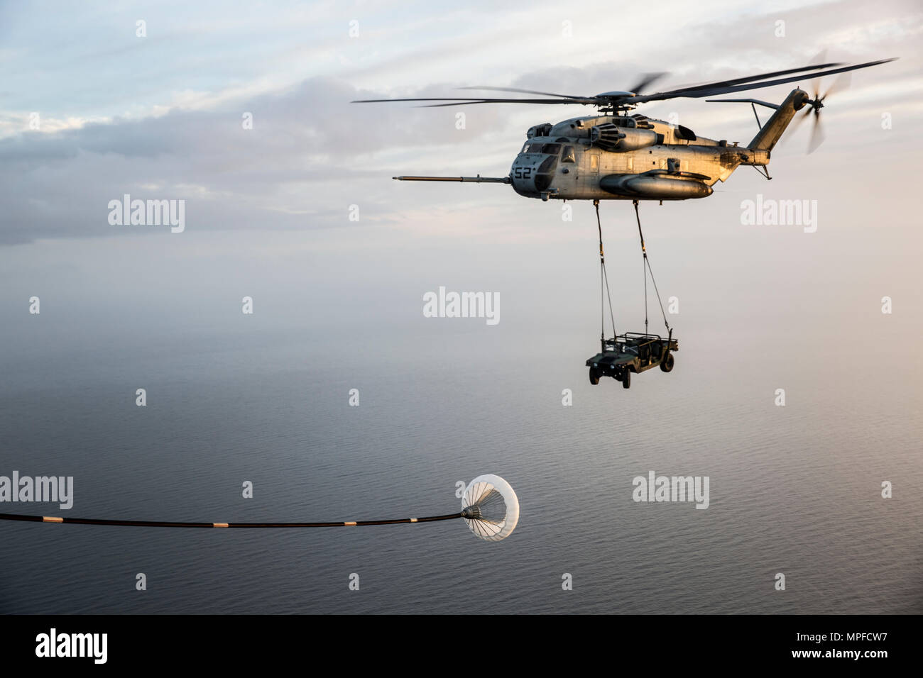 A CH-53 Super Stallion assigned to Marine Heavy Helicopter Squadron ...