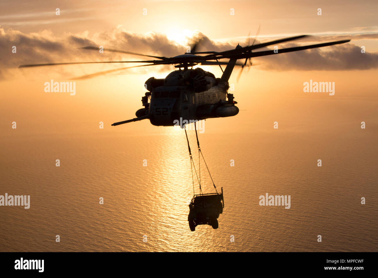 A CH-53 Super Stallion assigned to Marine Heavy Helicopter Squadron ...