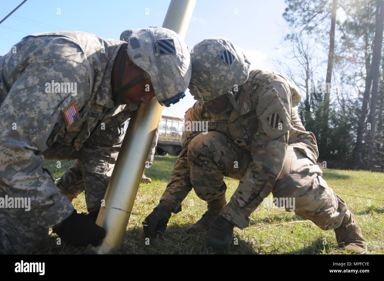 Sgt. Marcus Ewings (left), and Spc. Brandon Saunders, both petroleum ...