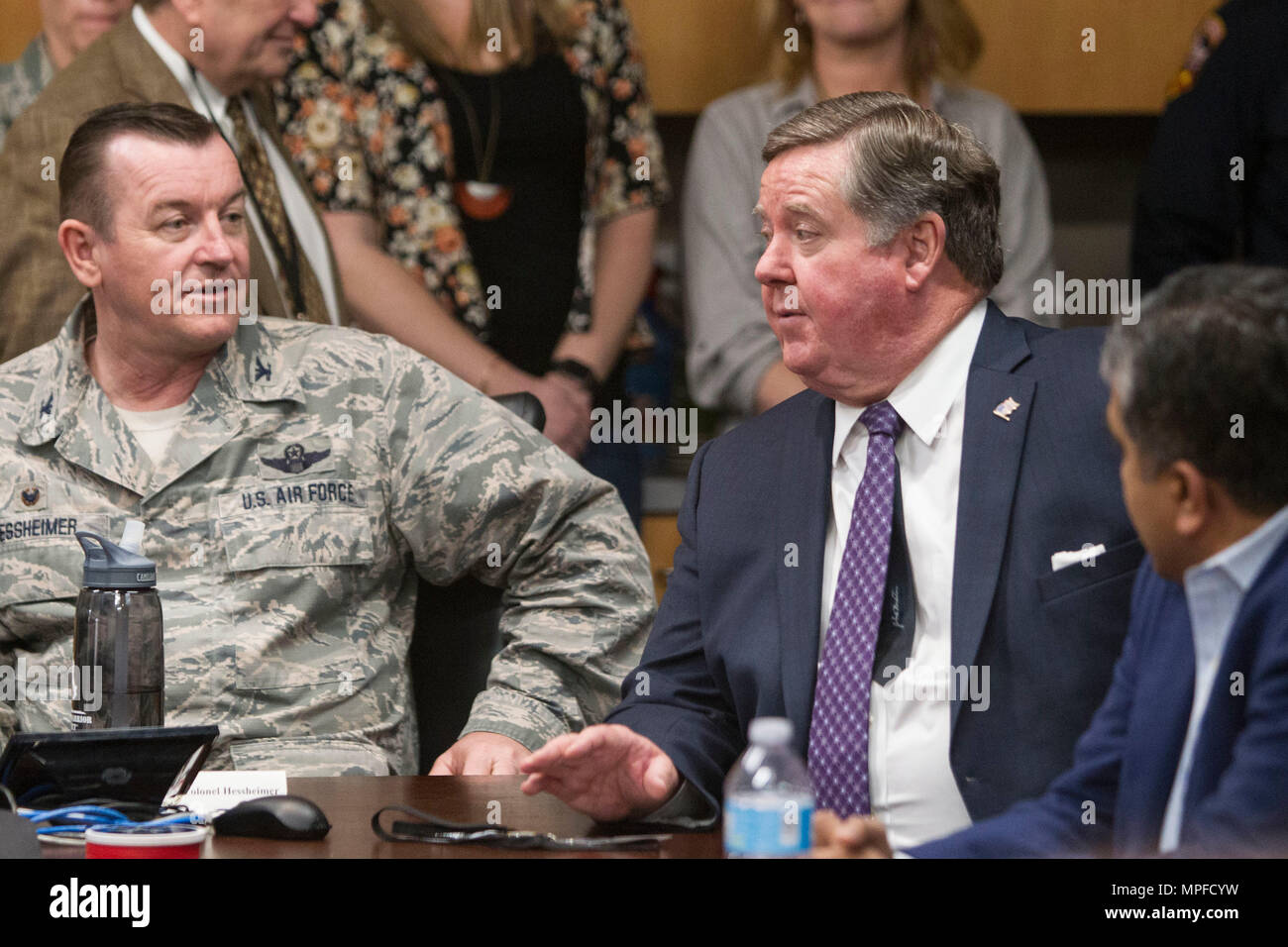 Rep. Ken Calvert of California's 42nd congressional district, right ...