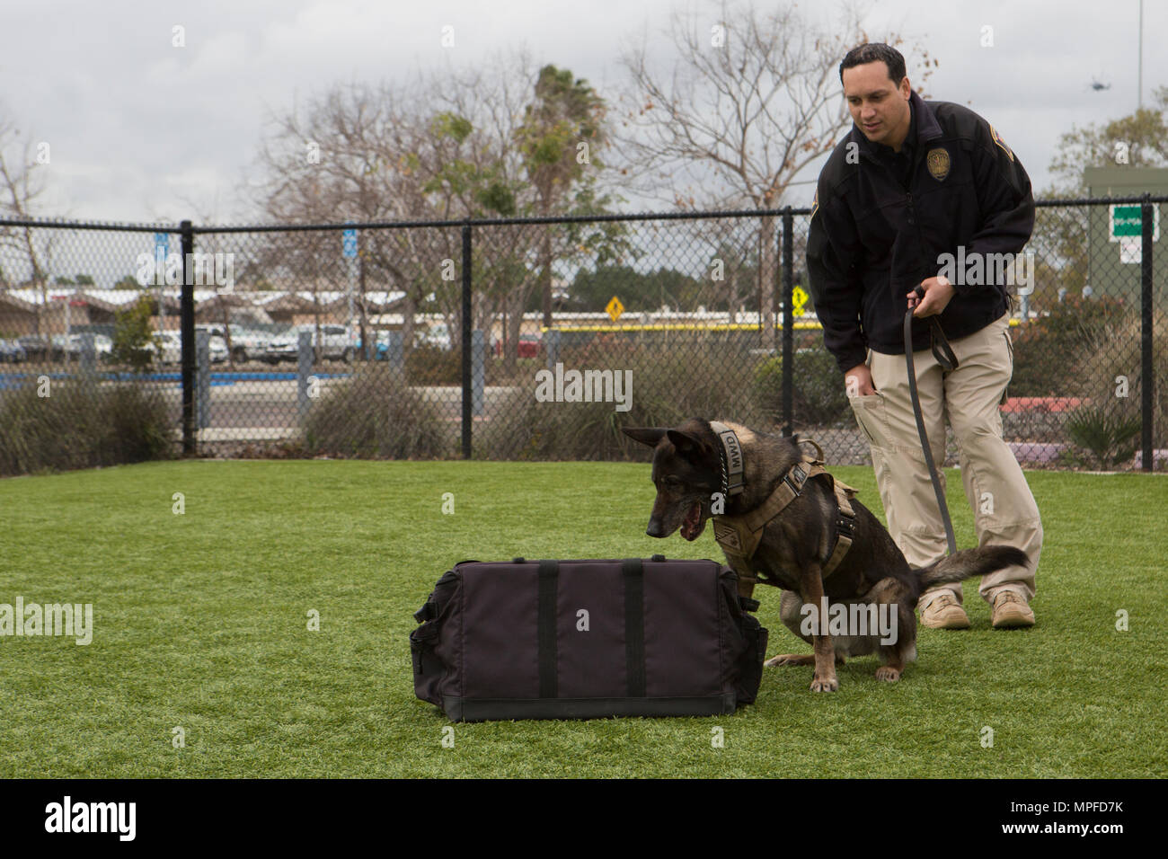 A civilian law enforcement officer with the Provost Marshal's Office at ...