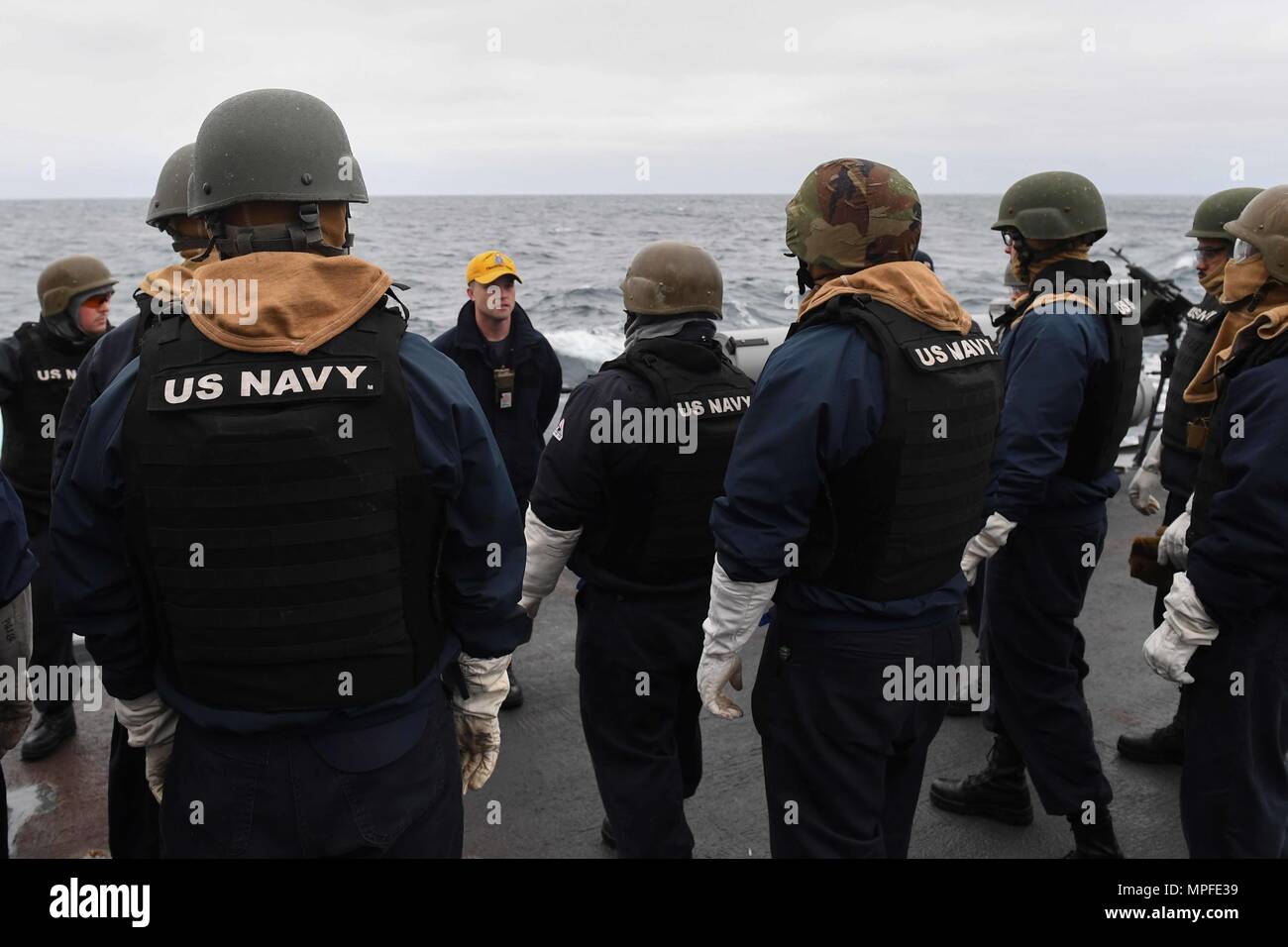 170222-N-KP948-003 ATLANTIC OCEAN (Feb. 22, 2017) - Chief Gunner's Mate ...