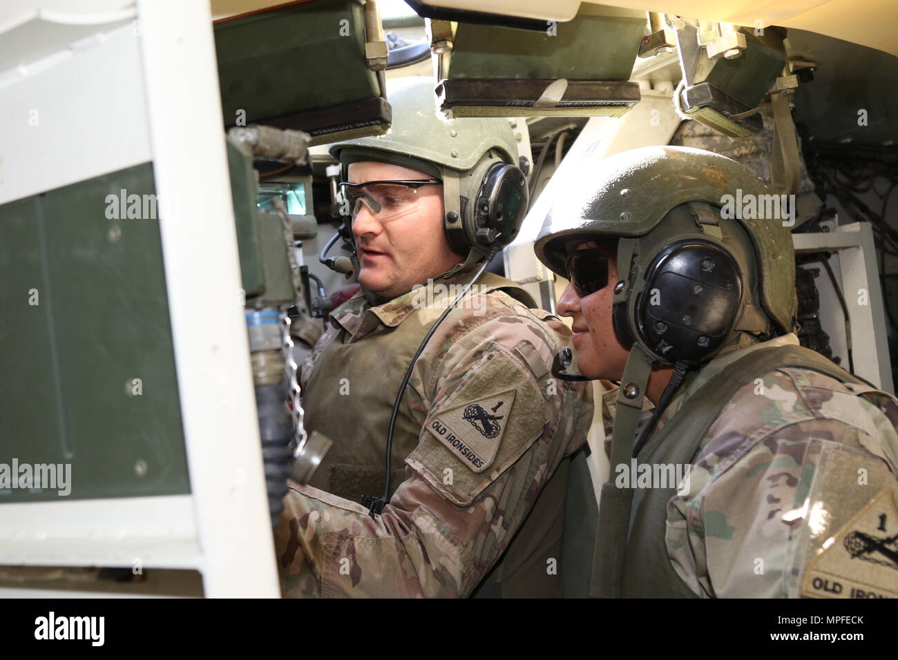 Sgt. Stephen Lamb (left) and Sgt. Katrina Ellis (right), Headquarters ...