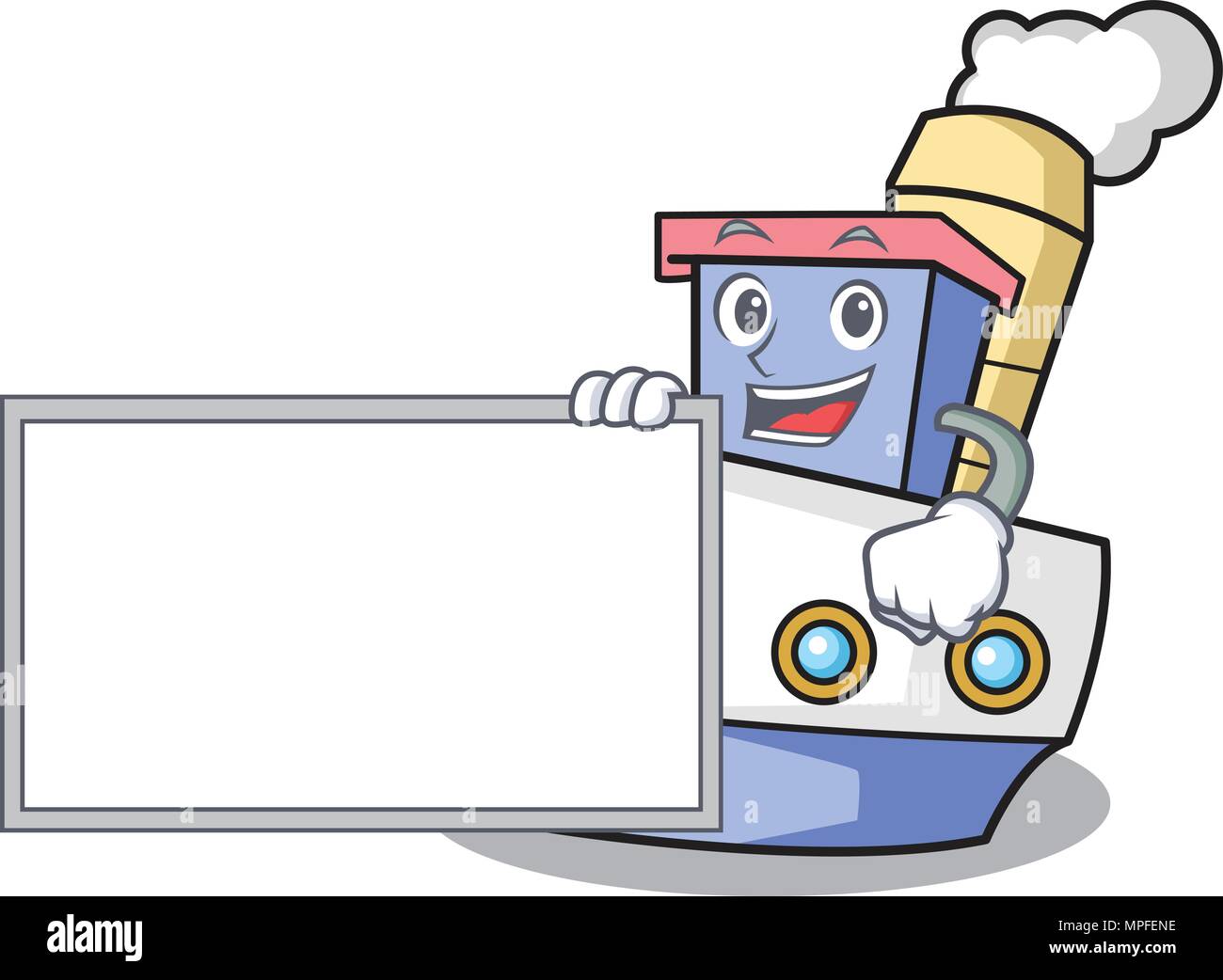 With board ship character cartoon style Stock Vector Image & Art - Alamy