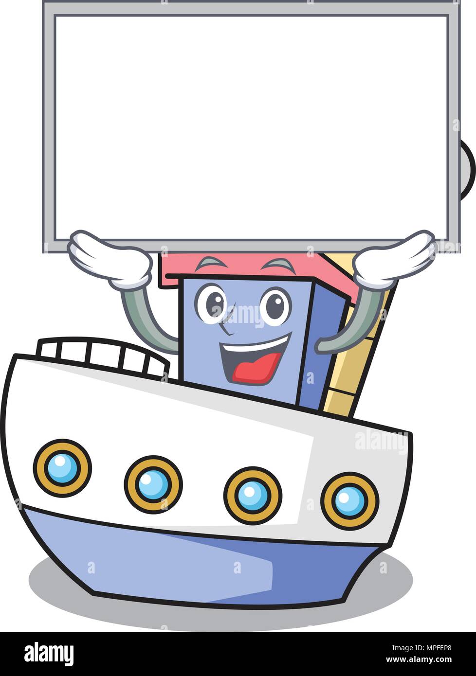 Up board ship character cartoon style Stock Vector Image & Art - Alamy