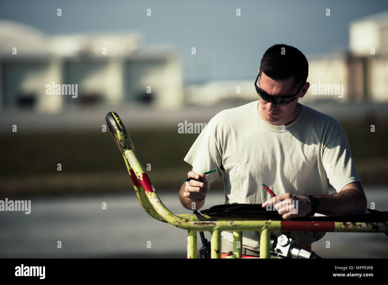 U.S. Air Force Staff Sgt. Nicholas Jaeger, 909th Aircraft Maintenance ...