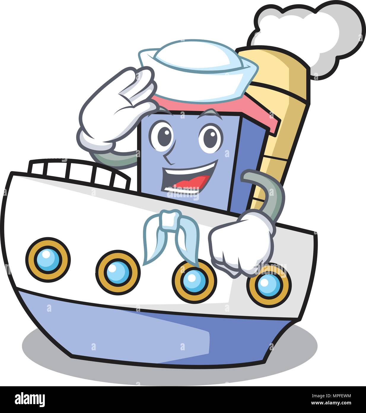 Sailor ship character cartoon style Stock Vector Image & Art - Alamy