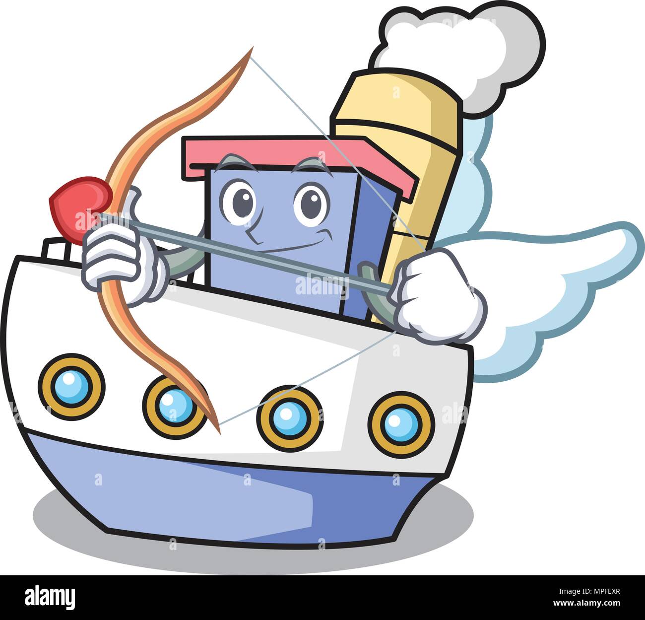 Cupid ship character cartoon style Stock Vector Image & Art - Alamy