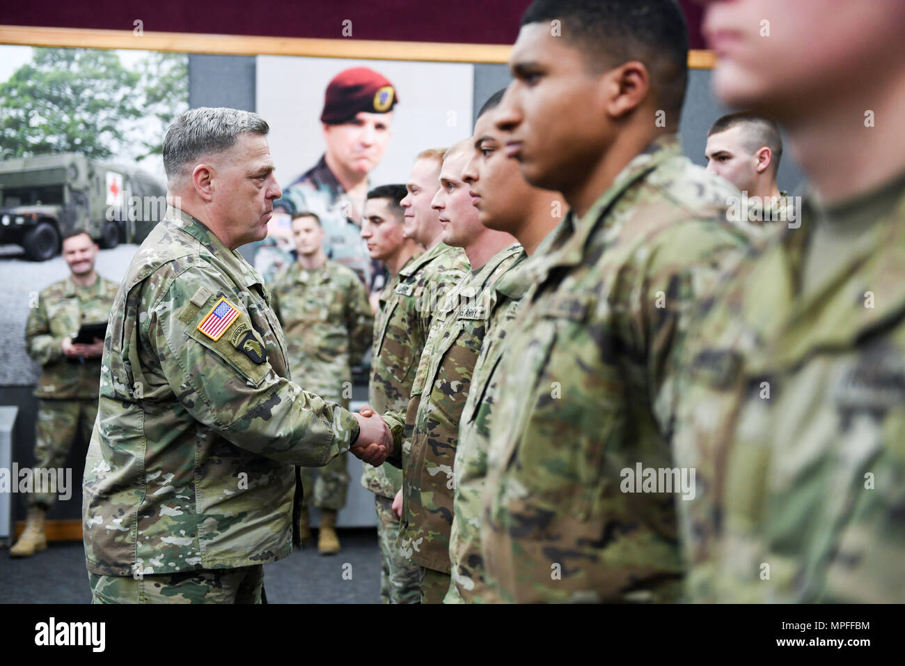 U.S. Army Chief of Staff Gen. Mark A. Milley visits the U.S. Army ...