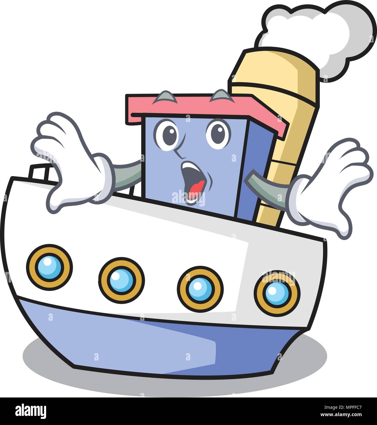 Water boat mouth cartoon Stock Vector Images - Alamy