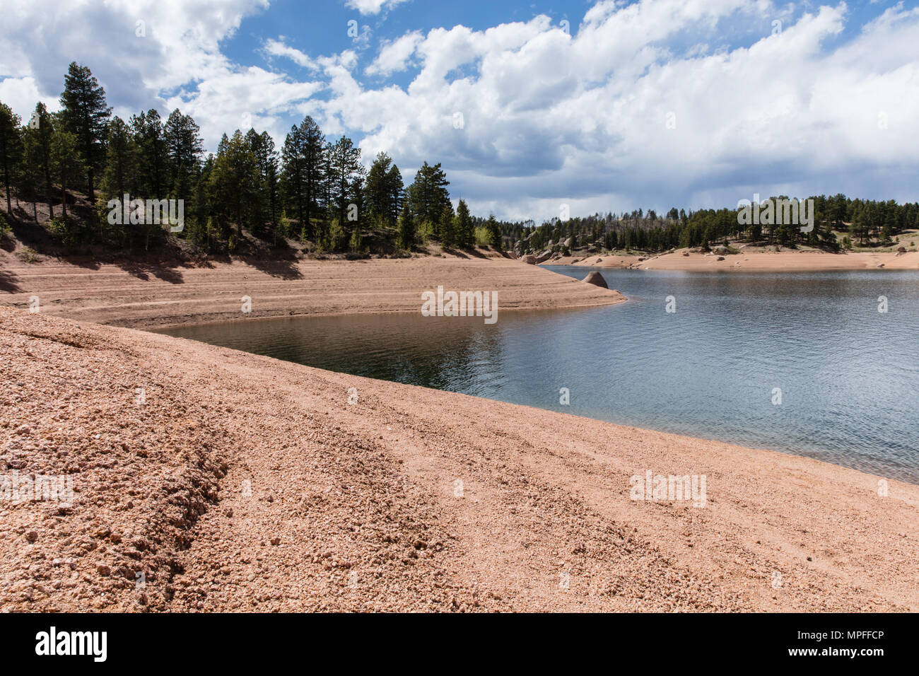 Rampart Reservoir shoreline Stock Photo - Alamy