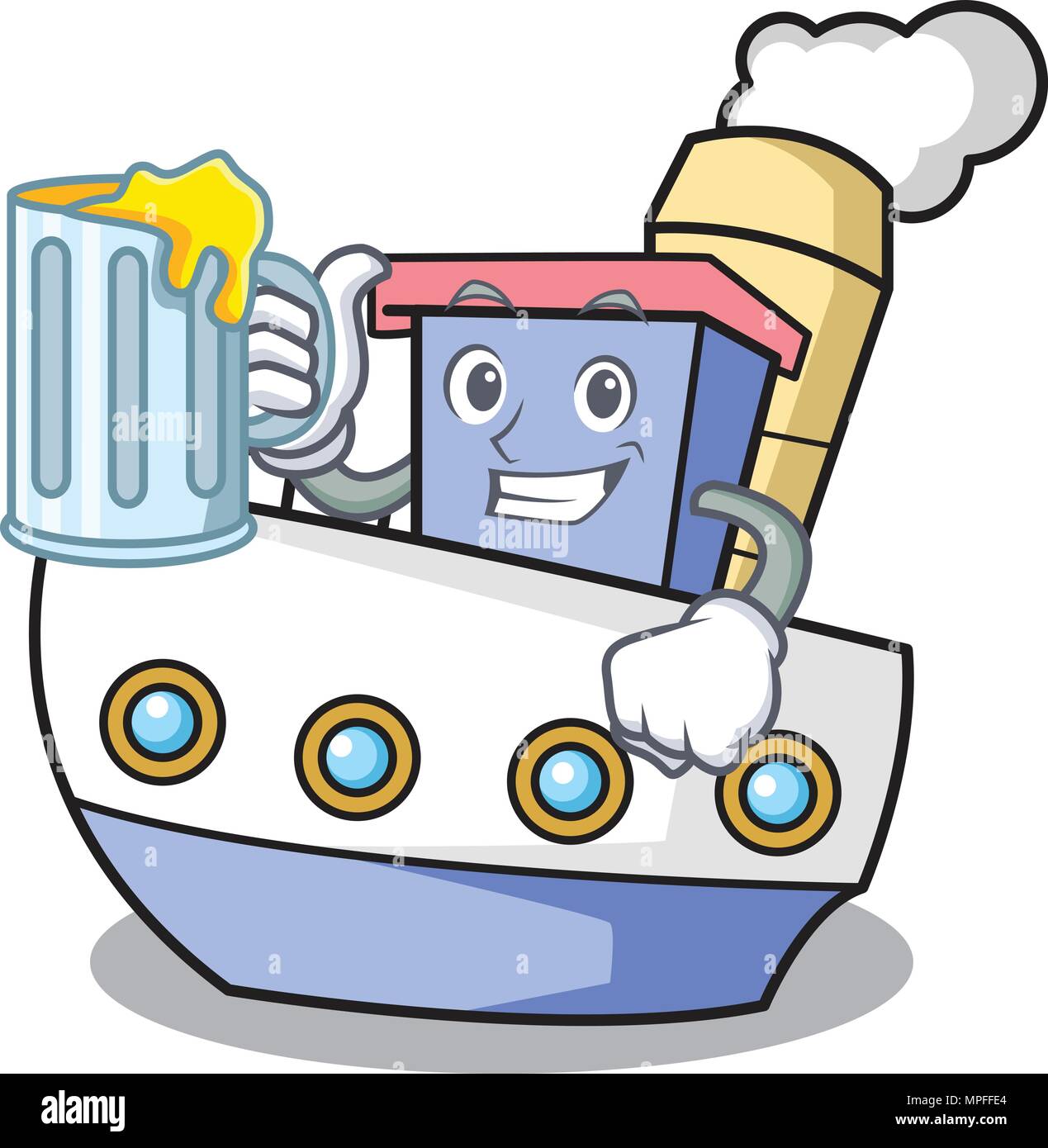 With juice ship mascot cartoon style Stock Vector Image & Art - Alamy