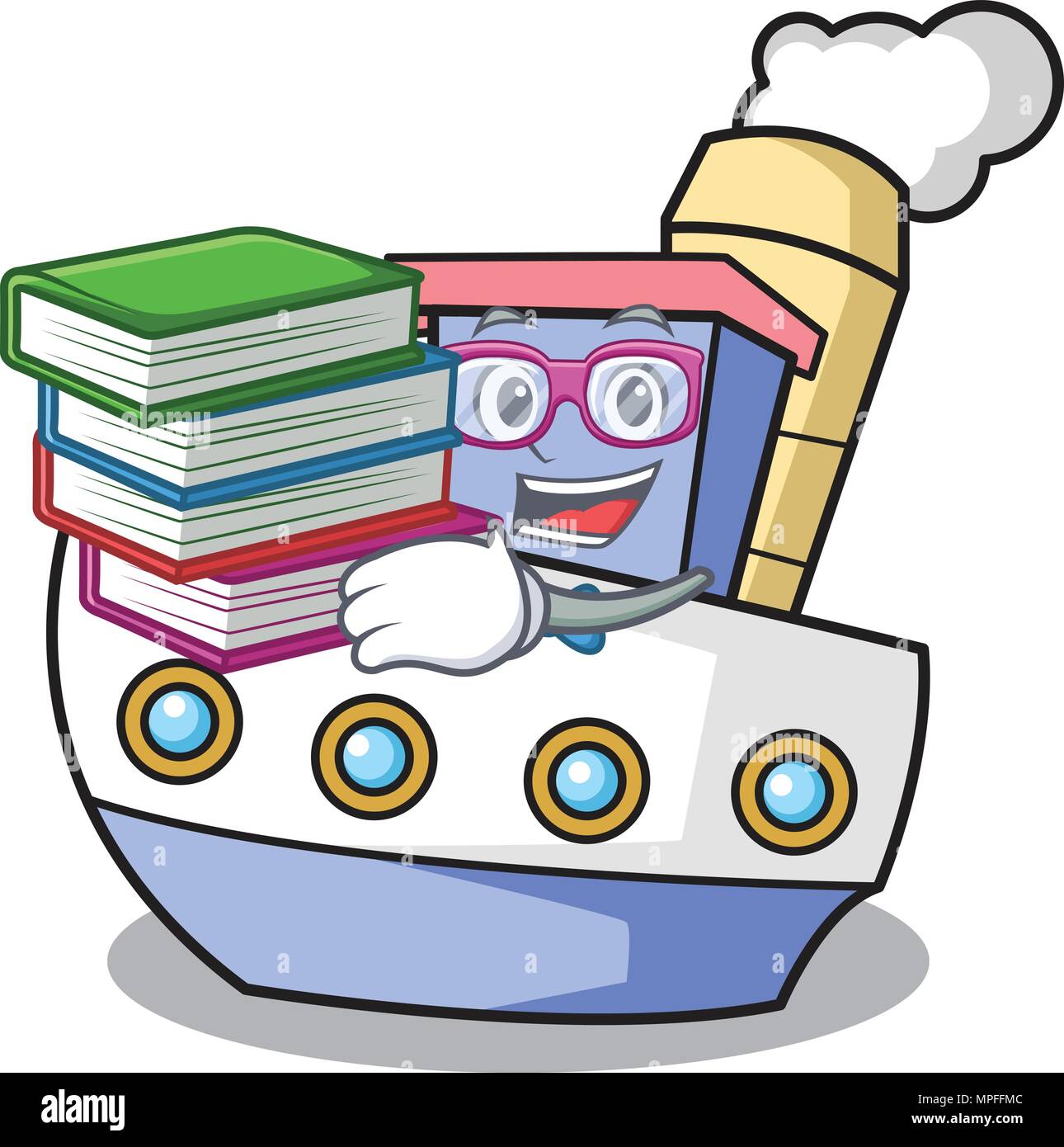 Student boat trip Stock Vector Images - Alamy