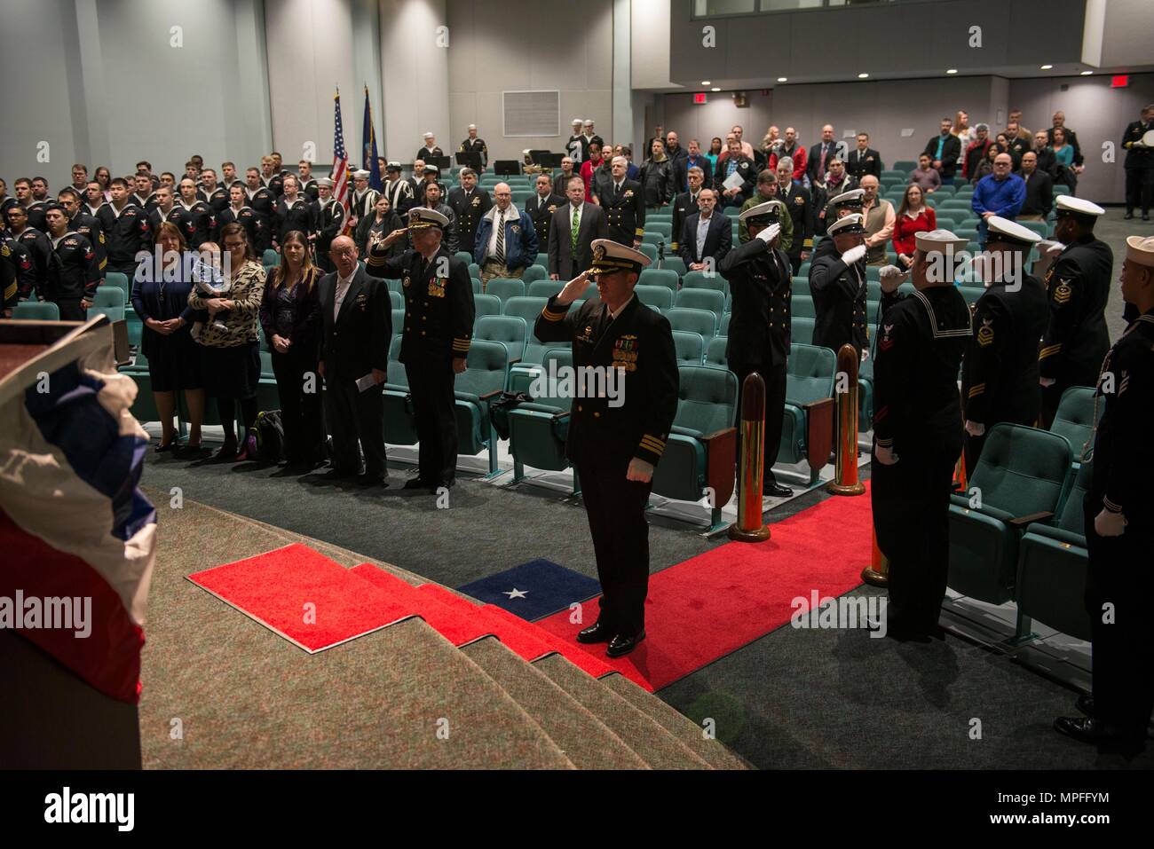 KEYPORT, Wash. (Feb. 27, 2017) Cmdr. Donald Tenney, commanding officer ...
