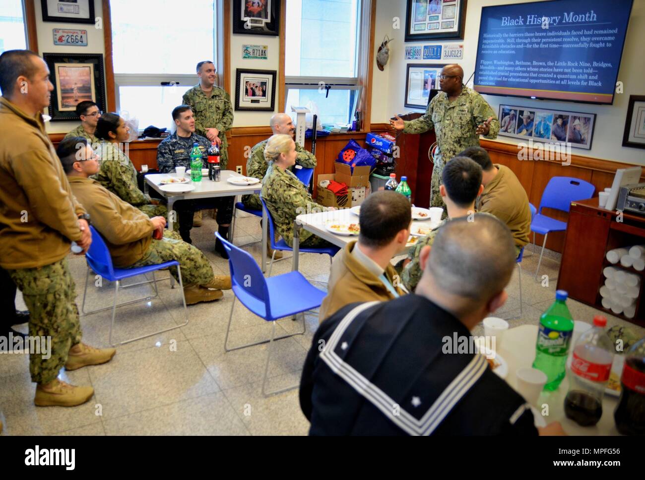 U.S. Navy Capt. Glen Leverette, Deputy Commander of U.S. Naval Forces ...