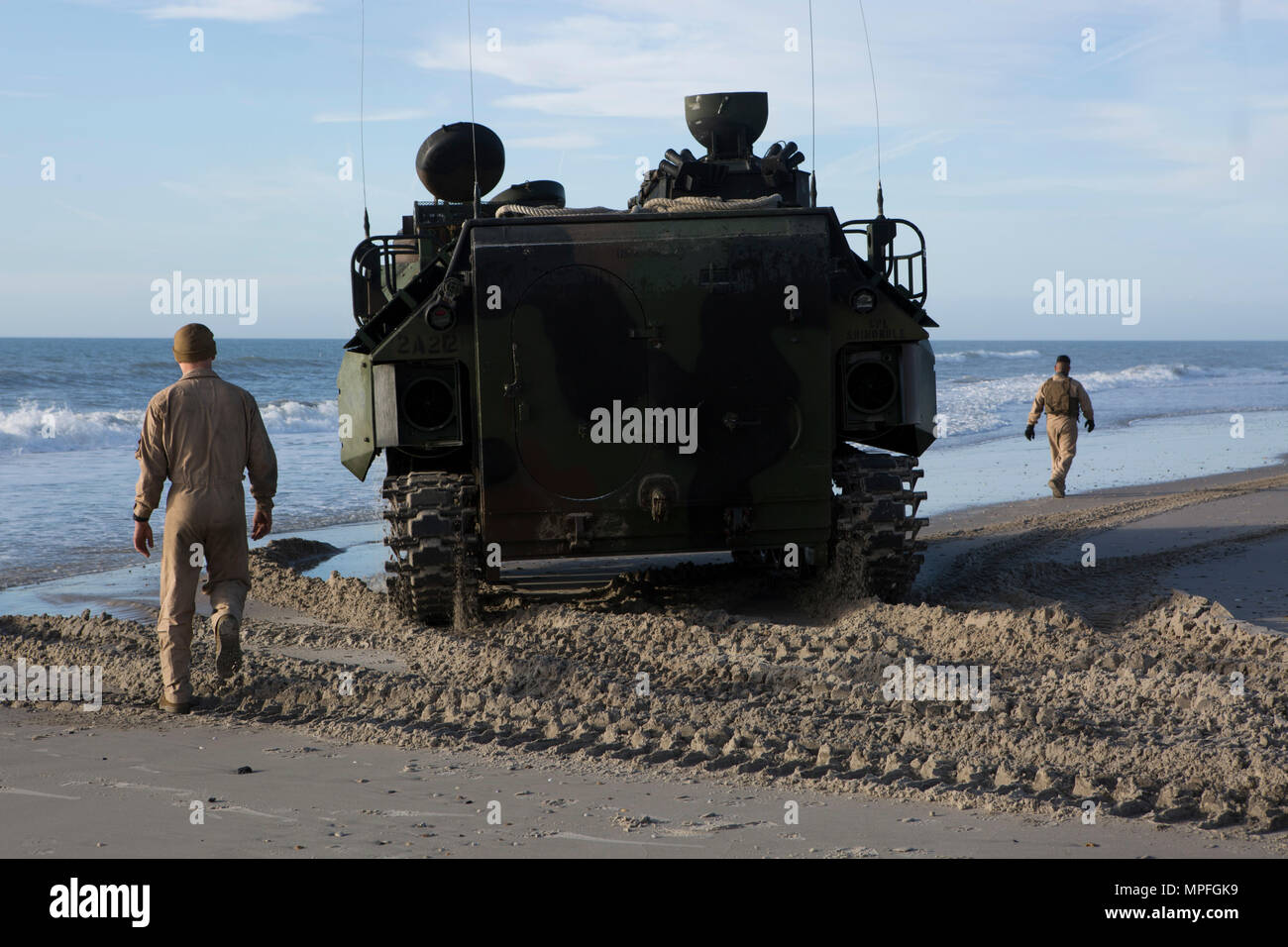 U.S. Marines with 2nd Platoon, Alpha Company, 2nd Assault Amphibian ...