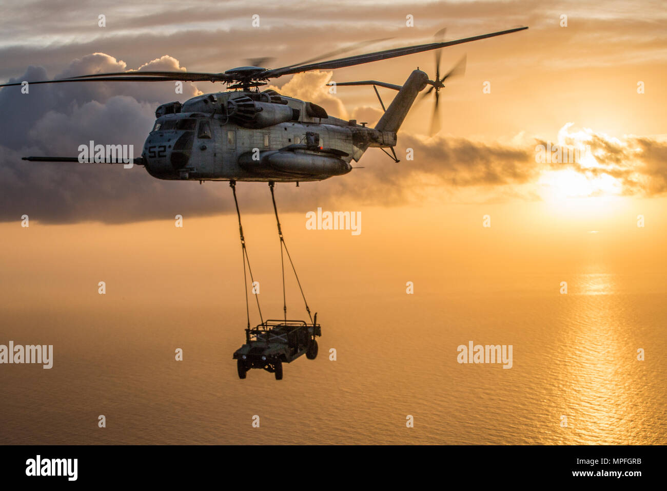 A CH-53 Super Stallion assigned to Marine Heavy Helicopter Squadron ...
