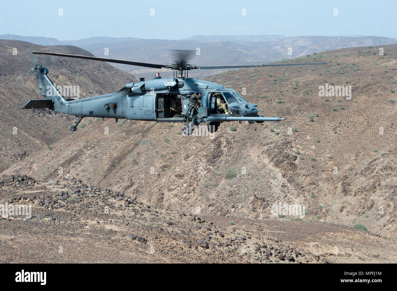 A HH-60 Pavehawk from the 303rd Expeditionary Rescue Squadron ...