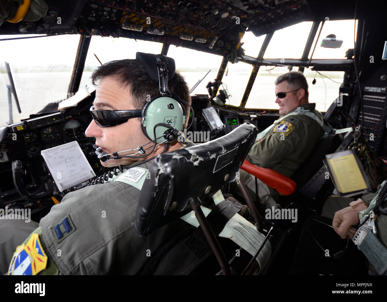 Capt. Daniel Morgese. left, and Lt. Col. John Lowe, HC-130P/N pilots ...
