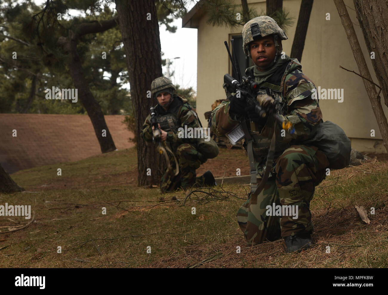 Tech. Sgt. Jeffery Self, front, and Master Sgt. Brian Stokes, 8th ...