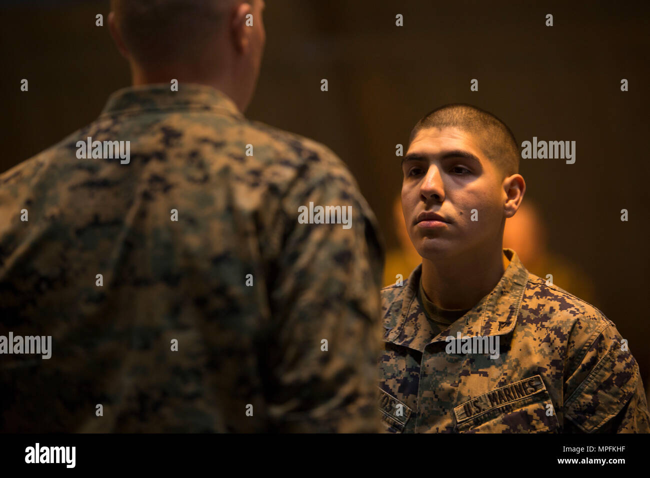 U.S. Marine Corps Lance Cpl. Anthony Sixtos, Marine Rotational Force ...