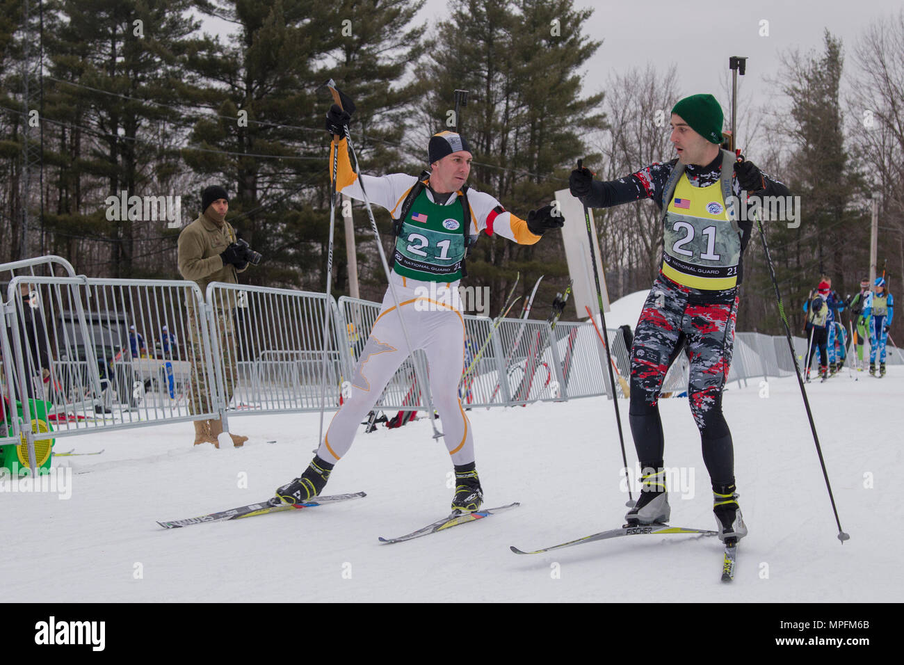 U.S. Army Sgt. Jared Becker, Minnesota National Guard, tags in Spc ...
