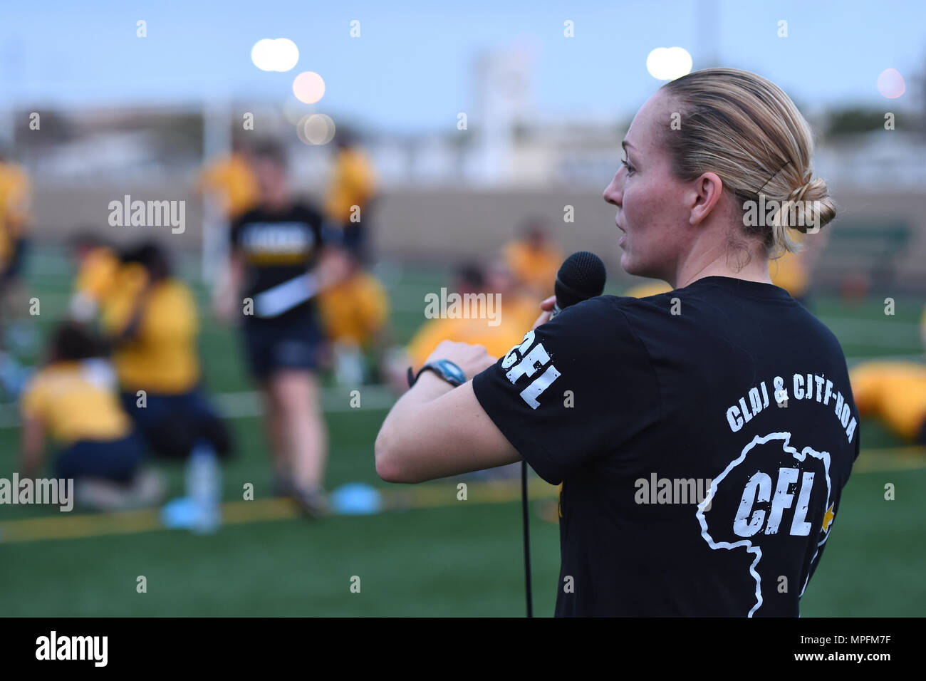 U.S. Navy Legalman 1st Class Celeste Dunlap, command fitness leader ...