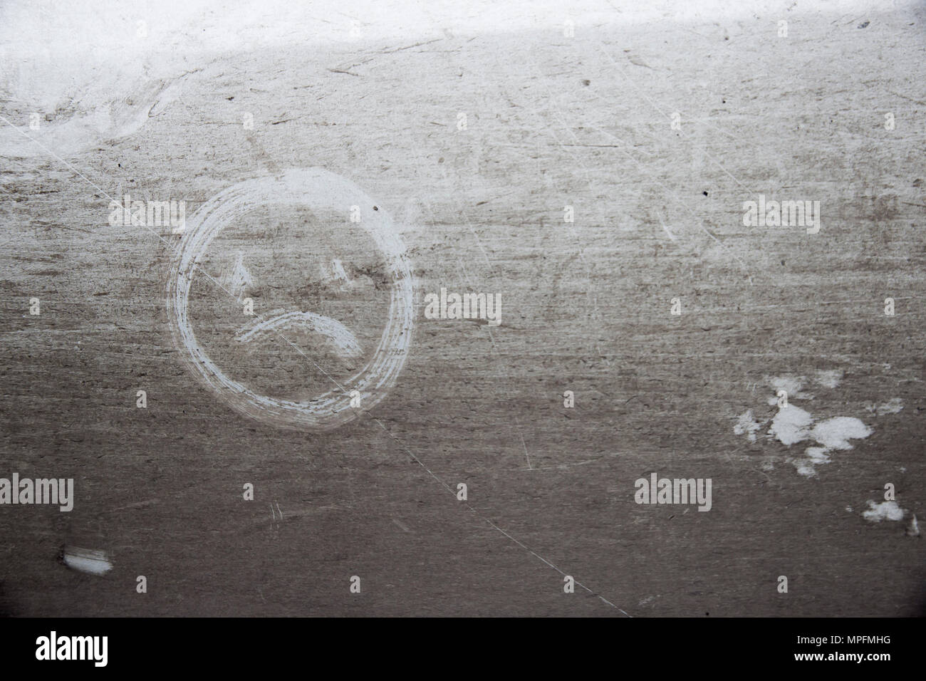 sad smiley on dusty surface of car's hood close up Stock Photo - Alamy