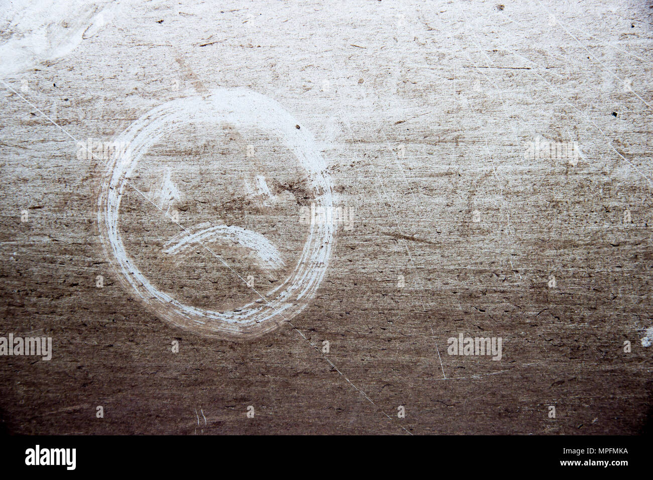 sad smiley on dusty surface of car's hood close up Stock Photo - Alamy