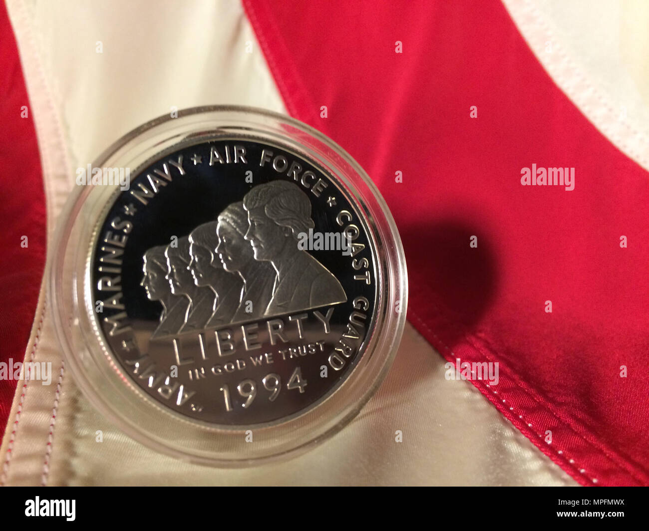 This "Women in Military Service" coin was given to Airman First Class ...