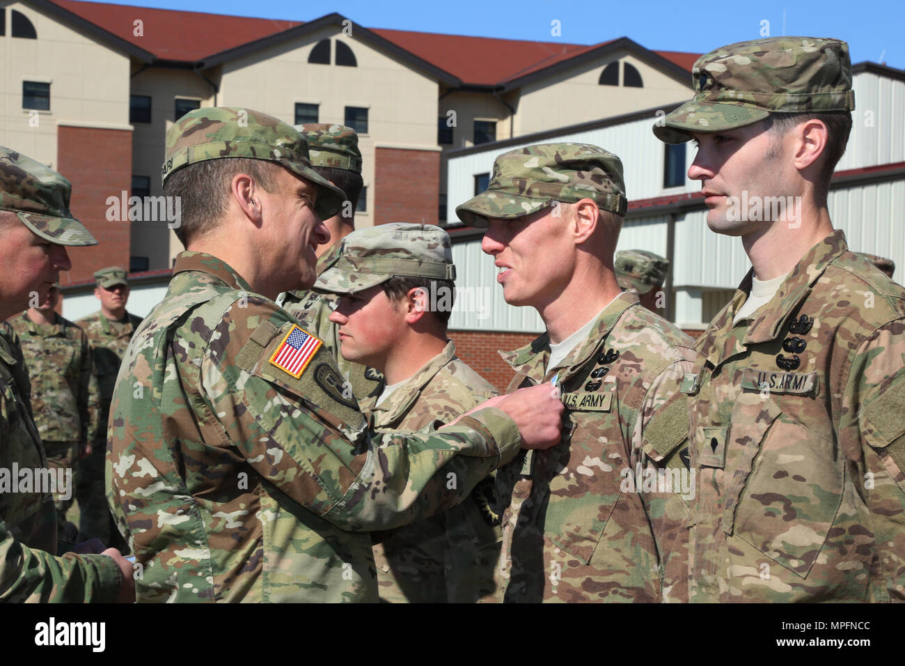 U.S. Army Lt. Col. Benjamin Lipari, Battalion Commander for the 192nd ...