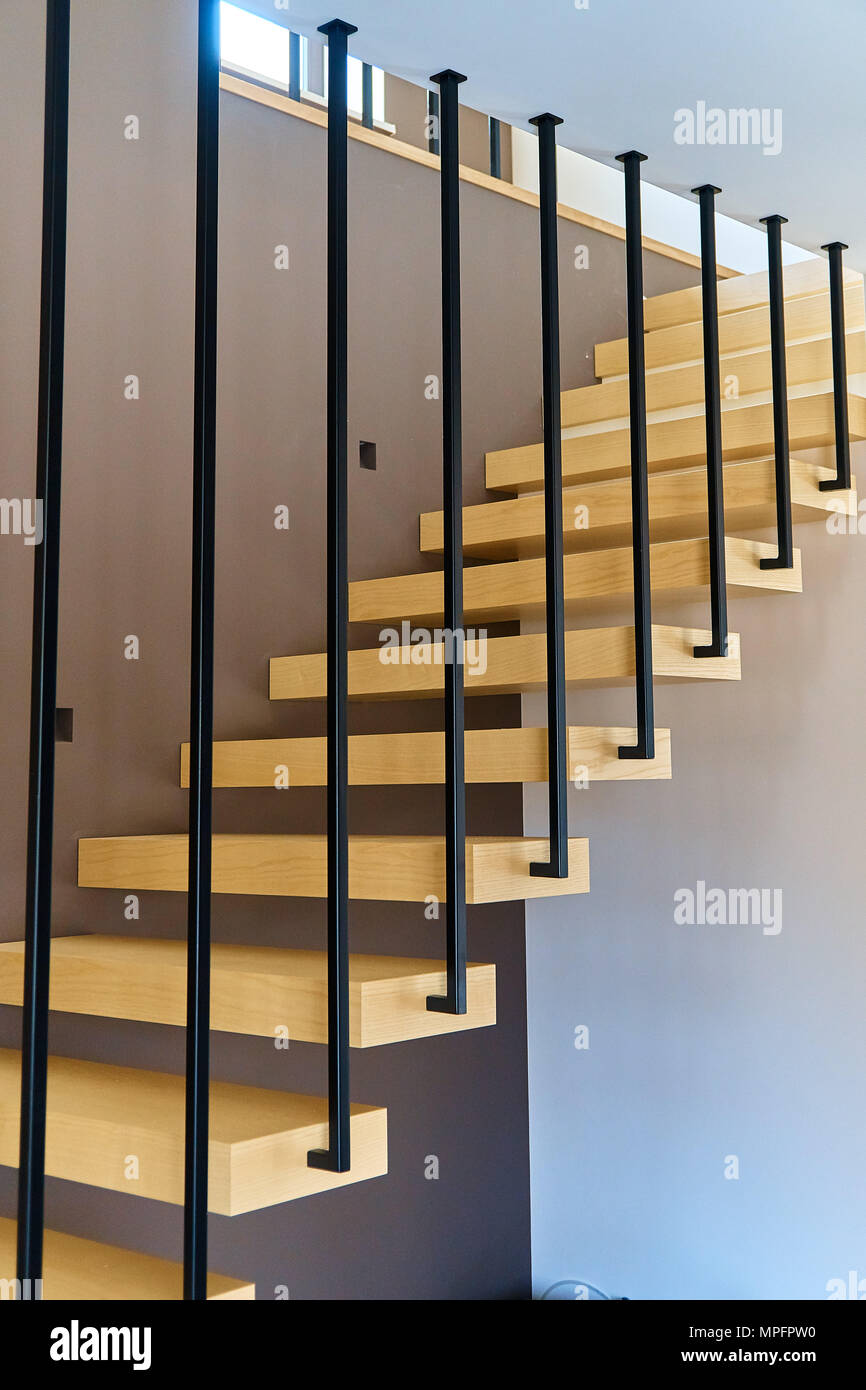 Second Floor Stair Railing Hired A Carpenter To Install This Pin Top