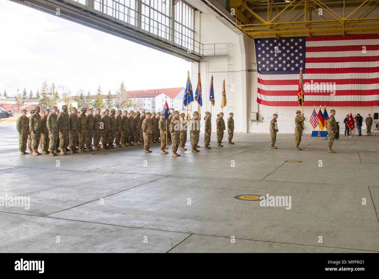 During a Hand Over/Take Over ceremony in Illesheim, Germany, March 9 ...