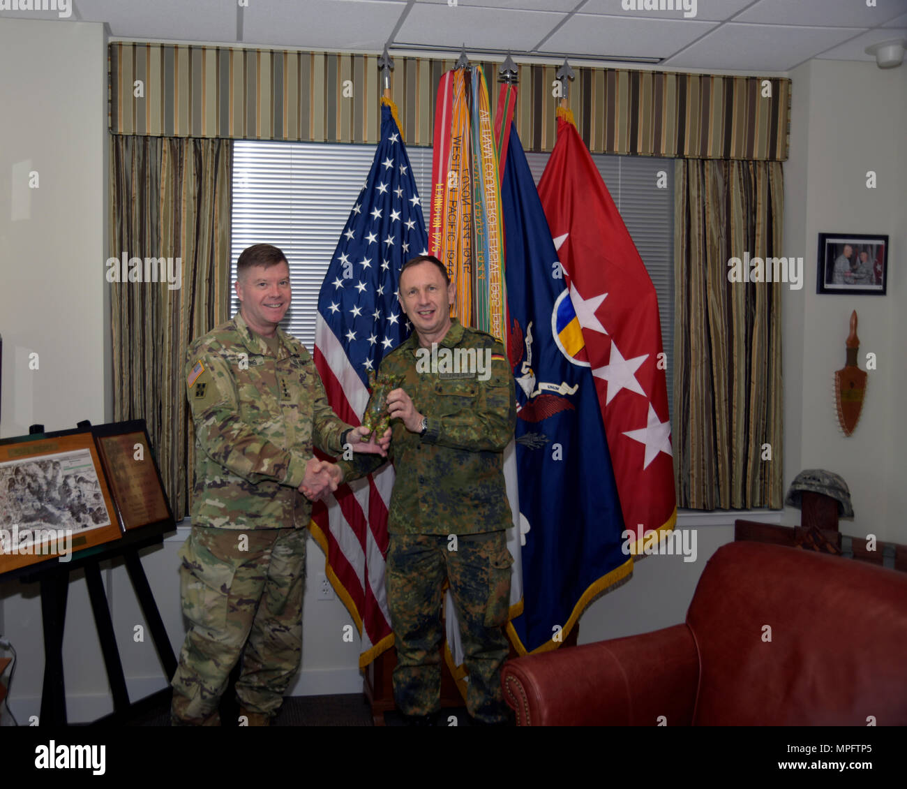 Lieutenant General Frank Leidenberger, Commander, German Elements ...
