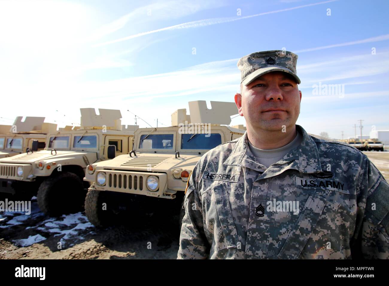 Sgt. 1st Class Jaime Herrera with the 181st Multi-Functional Training ...